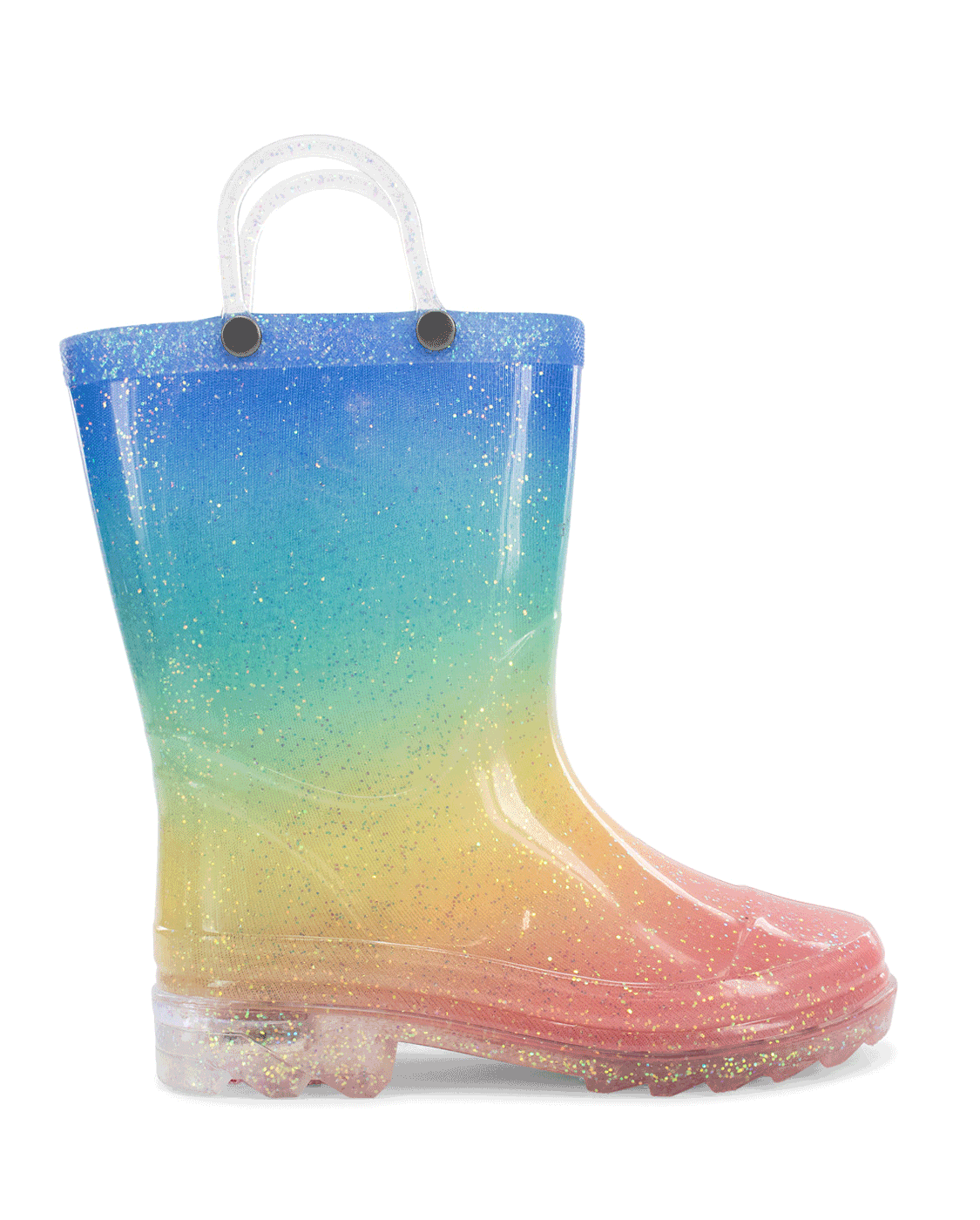 Kids Sparkle Metallic Lighted Rain Boots - Rainbow – Persnickety Unique ...